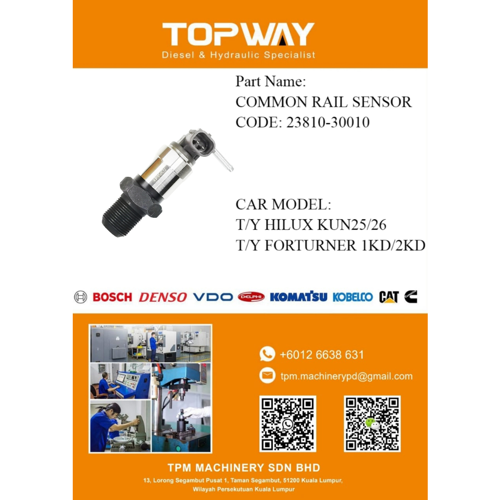 Toyota Hilux Kun25 Kun26 Hiace Kdh200 Fortuner Kun50 Kun55 2Kd Prado ...