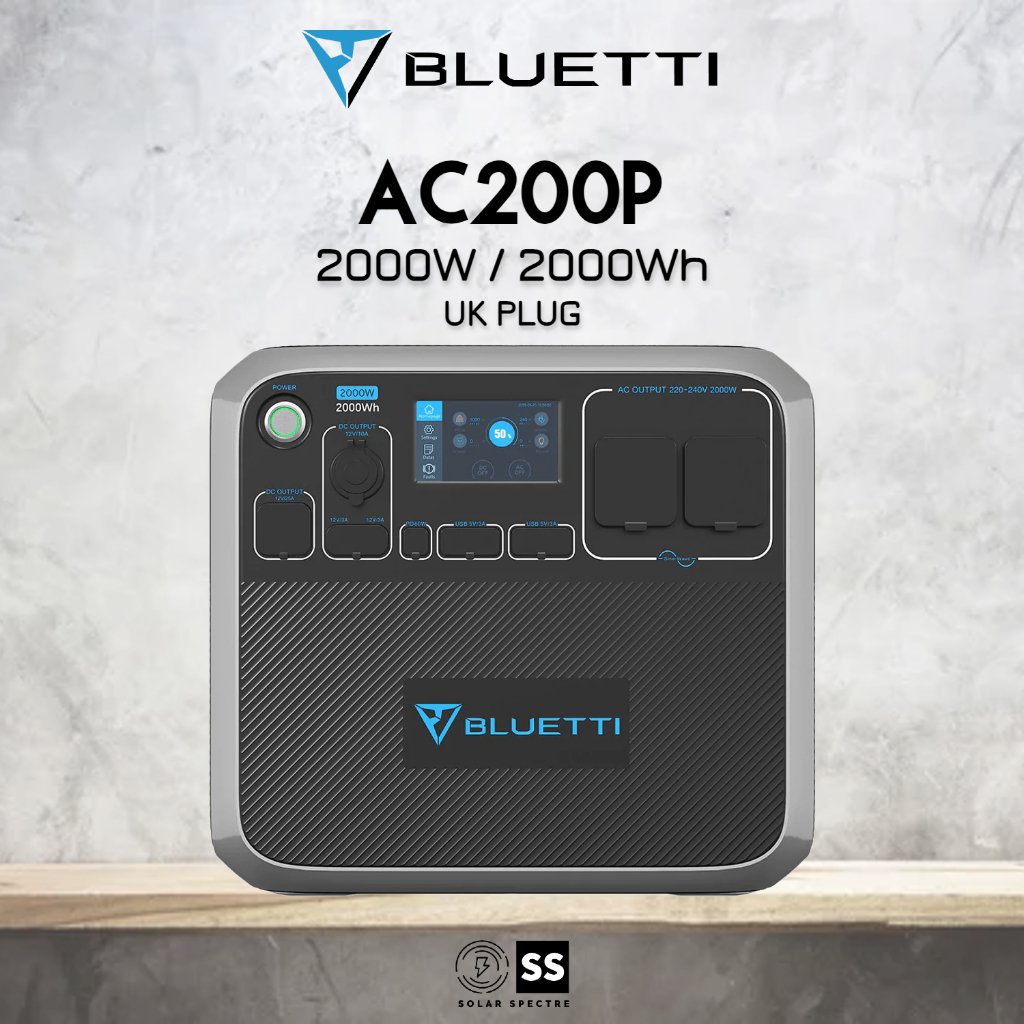 BLUETTI Portable Power Station AC200P 2000W / 2000Wh UK/MY plug ...