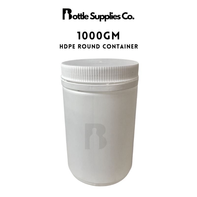 1000gm/ 1kg HDPE Round Container/ Round Plastic Container | 1kg Balang ...