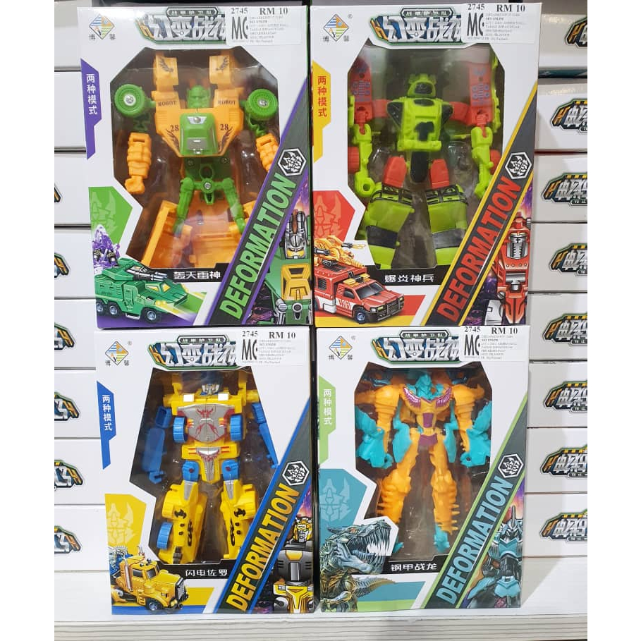 Deformation Robot Action Figure Robot Car Toy For Kid Early Learning ...
