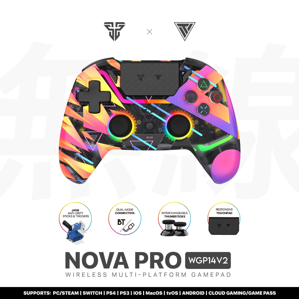Fantech Gamepad Wireless Controller Anti-Drift Hall Effect NOVA Pro ...