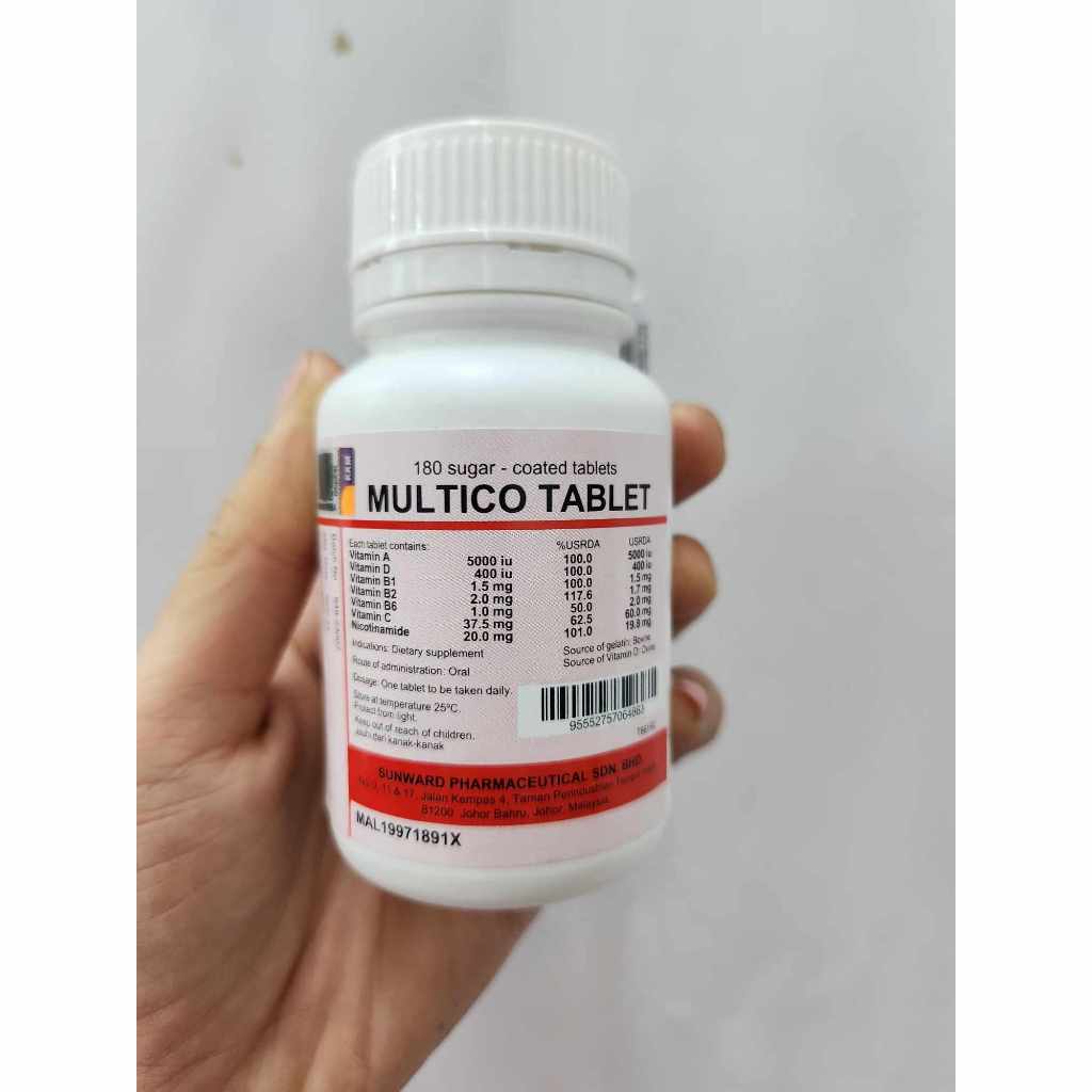 Sunward multico tablet (180tablets) | Shopee Malaysia