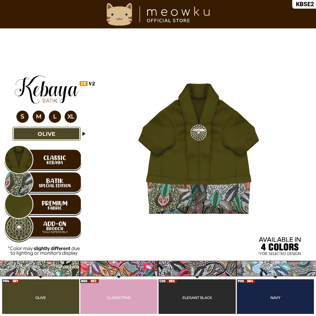 MEOWKU Kebaya Batik (Baju Raya Kucing) - Special Edition V2 | Shopee ...