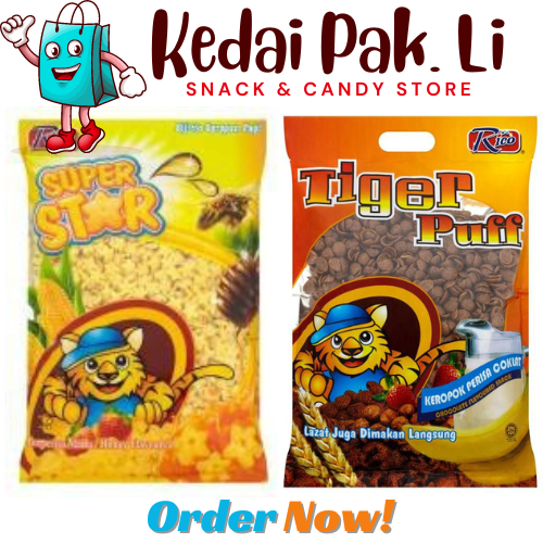 [KPL] Rico Tiger Breakfast Cereal (Choco-Puff/SuperStar) 600gm | Shopee ...