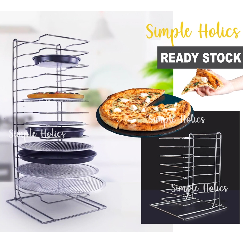 Pizza Pan Rack / Pizza Net Storage / Baking Tray Shelf / Pizza Cooling ...