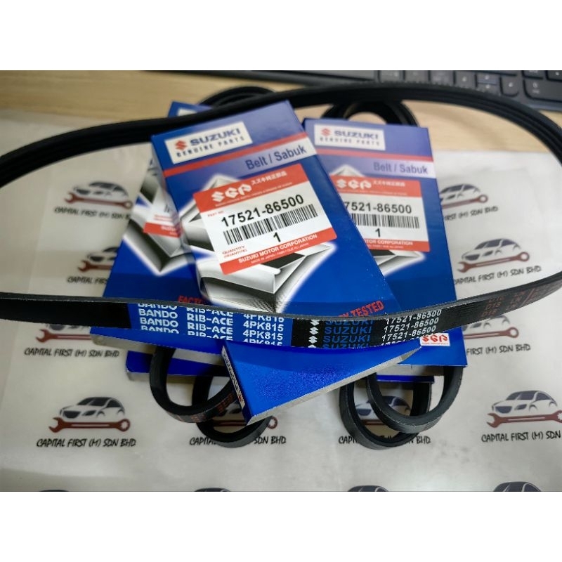 Fan BELT FAN Strap SET SUZUKI SWIFT GL GT ST ORIGINAL 4PK835 4PK815 ...