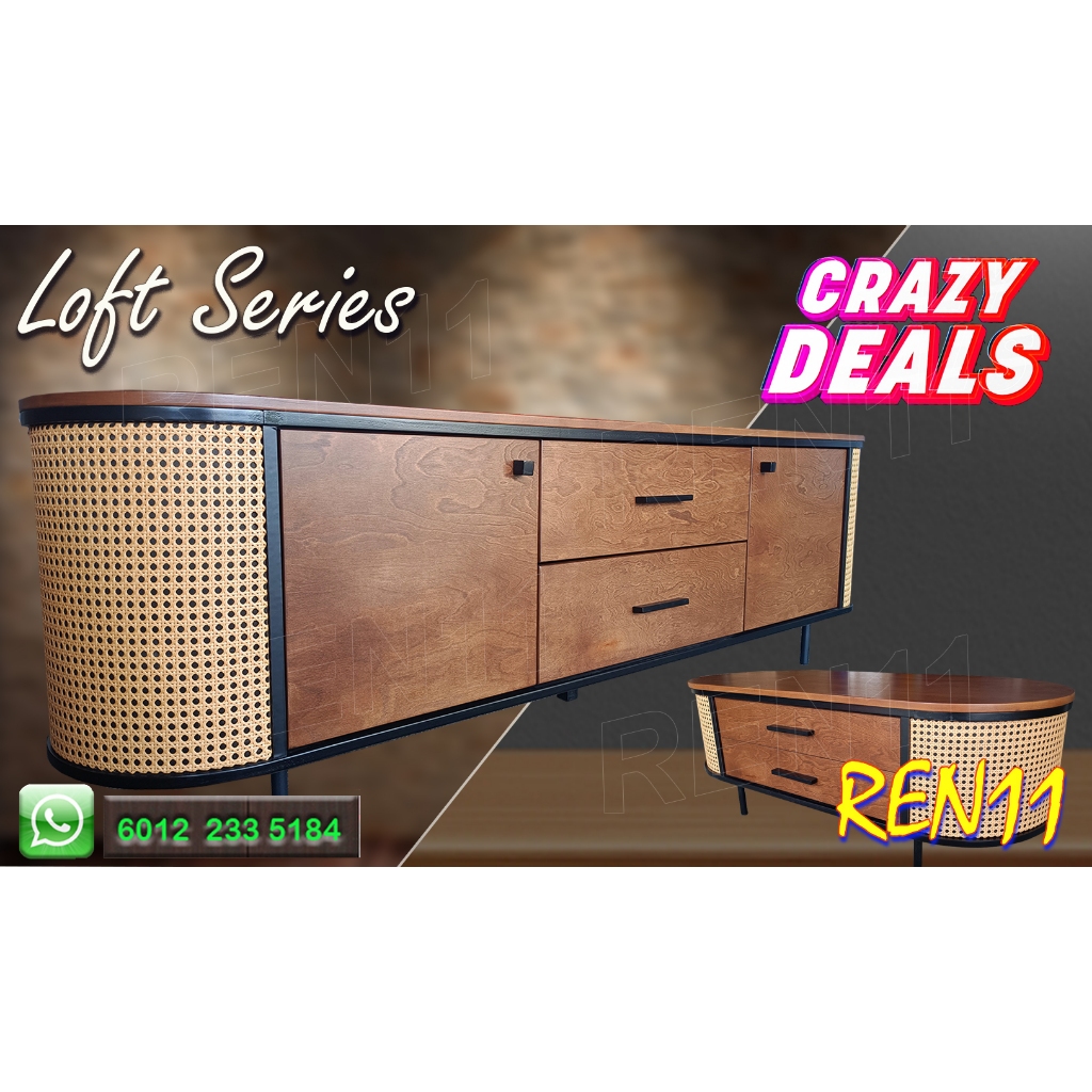 🔥Raya Sale 🔥Solid TV Cabinet, Coffee Table, Display Cabinet, Console ...