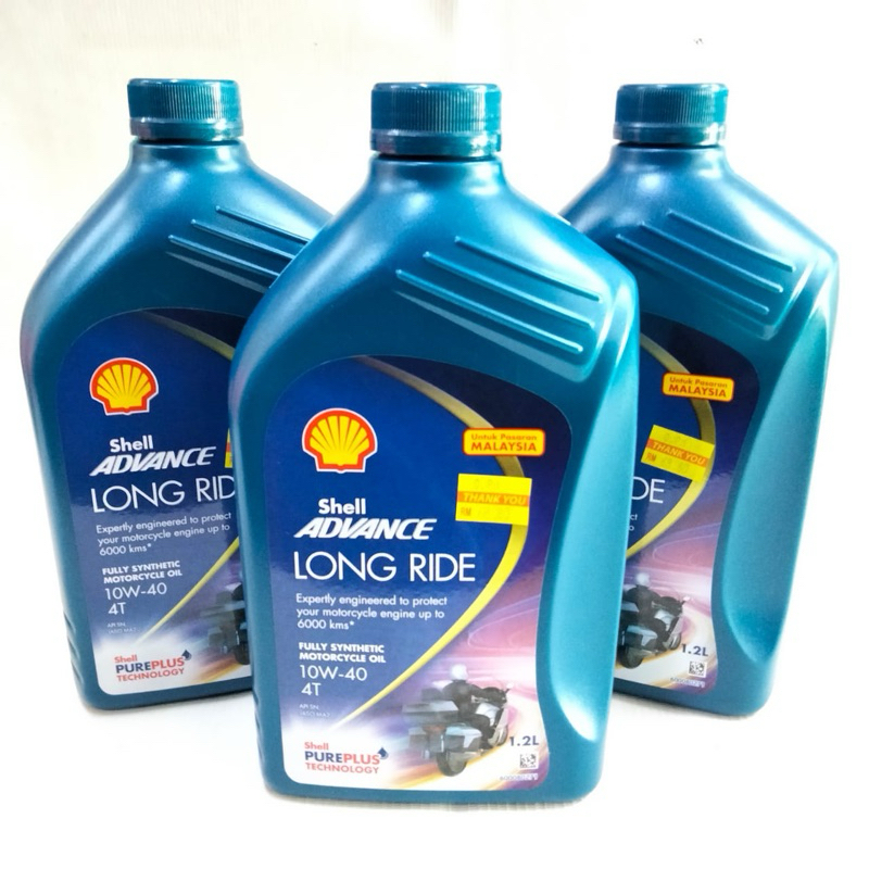 SHELL ADVANCE 4T 10W-40 (1.2 LITRE) LONG RIDE ENGINE OIL MINYAK HITAM 1 ...