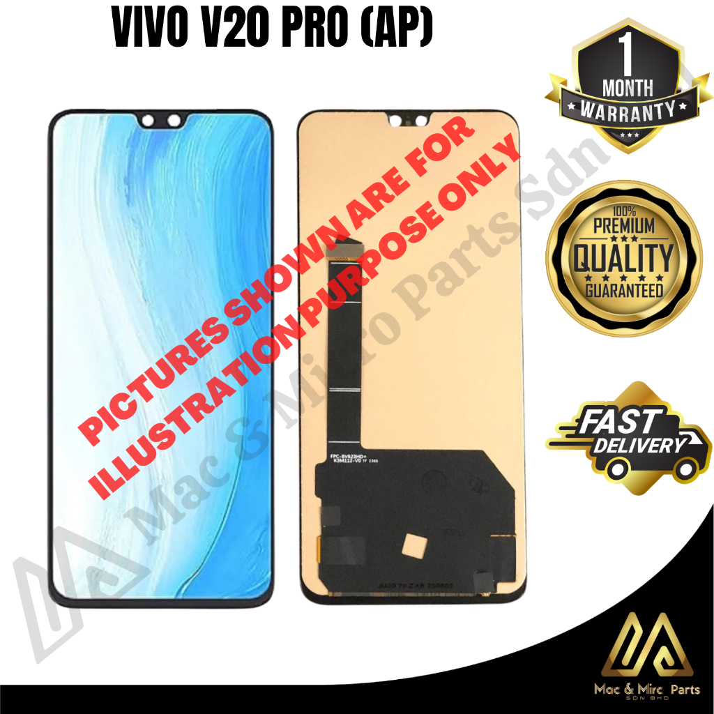 VIVO V20 PRO Fullset LCD TFT AP Quality Touch Screen Digitizer ...