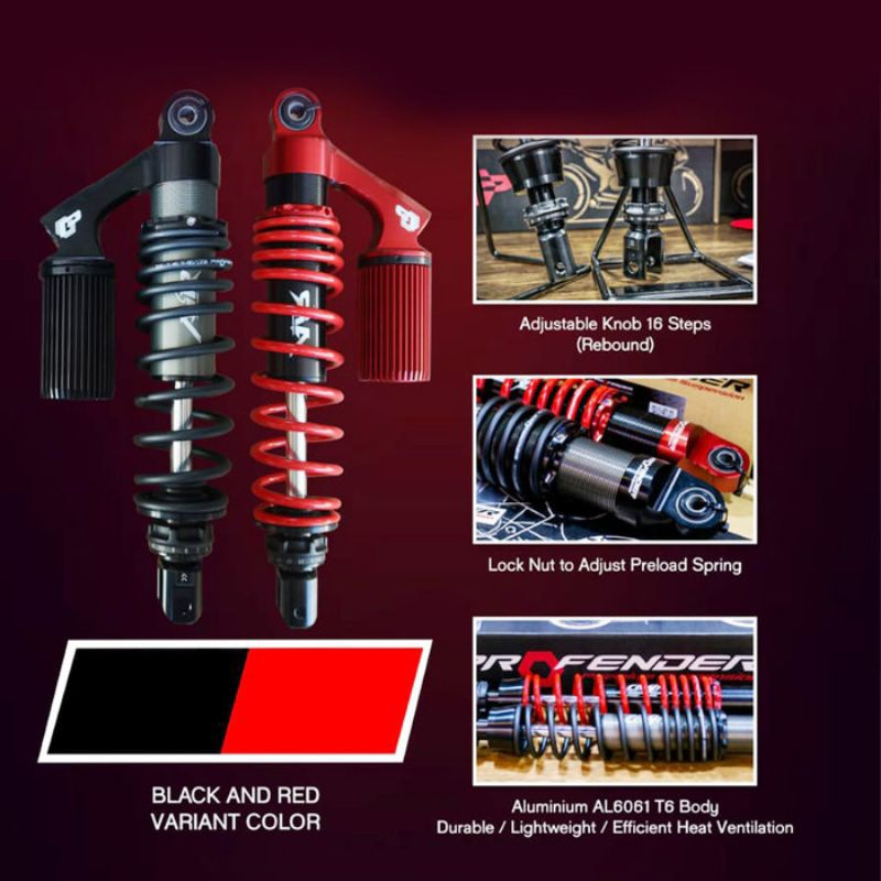 Profender Absorber Series Air For XMAX NMAX NVX RXZ / Honda Wave125I ...