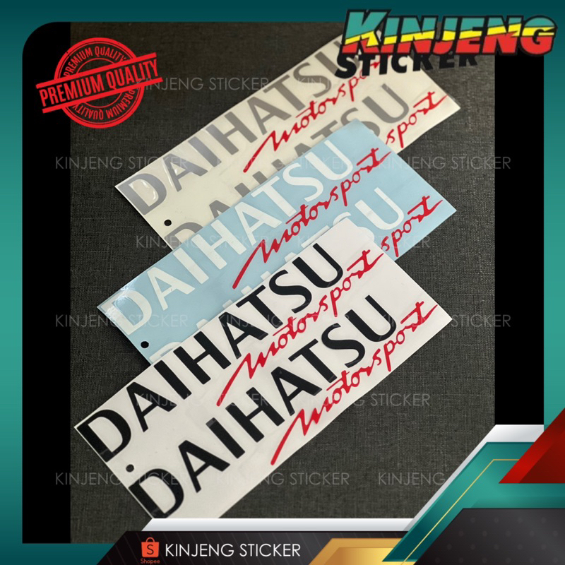 STICKER DAIHATSU Motorsport sticker potong | Shopee Malaysia