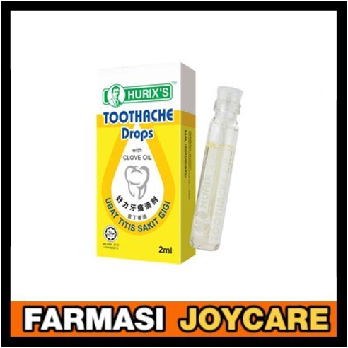 Hurix's Toothache Drops With Clove Oil 2mL (Exp August 2025) | Shopee ...