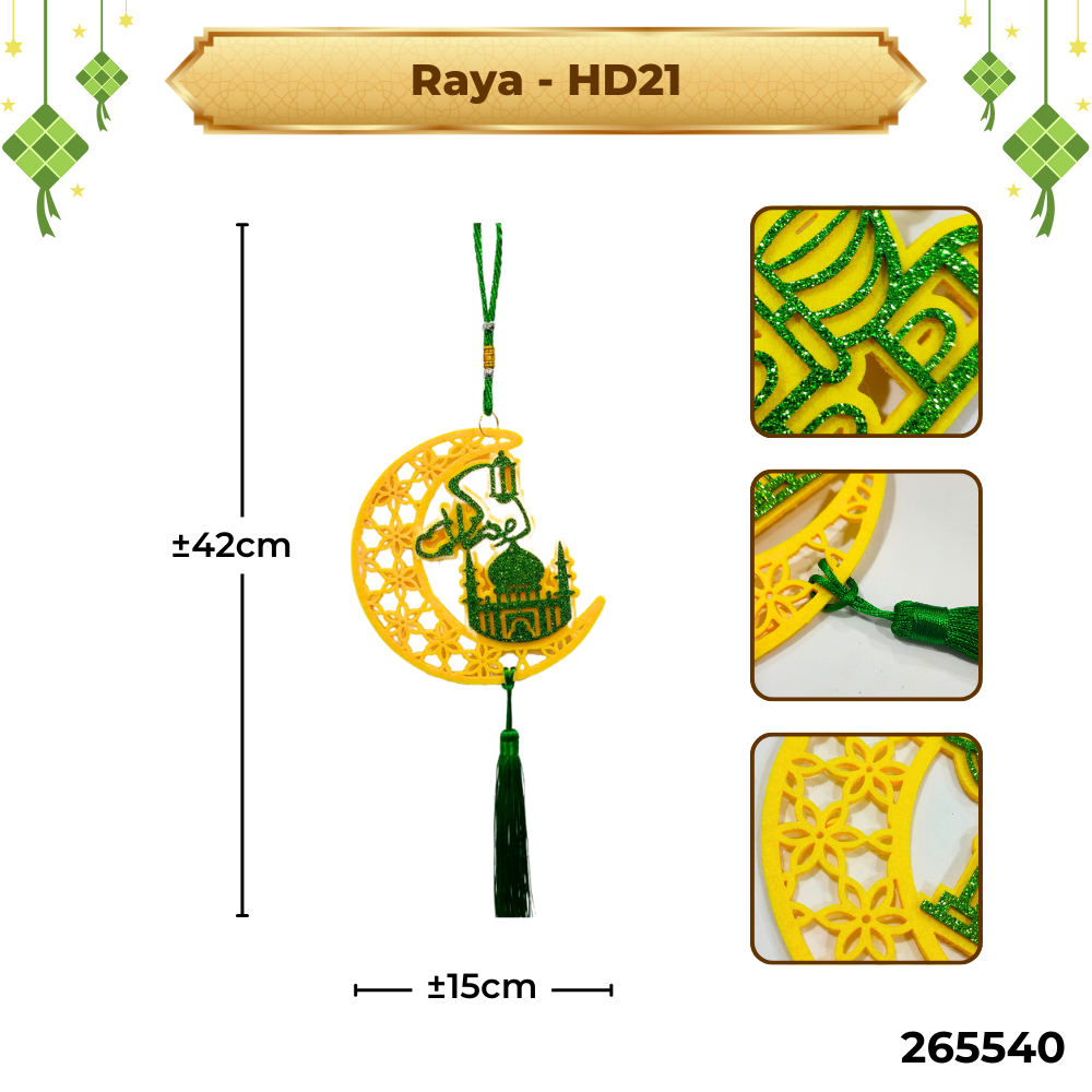 SUPERSAVE Hari Raya Wall Decoration Ceiling Glitter Hanging Deco Rumah ...