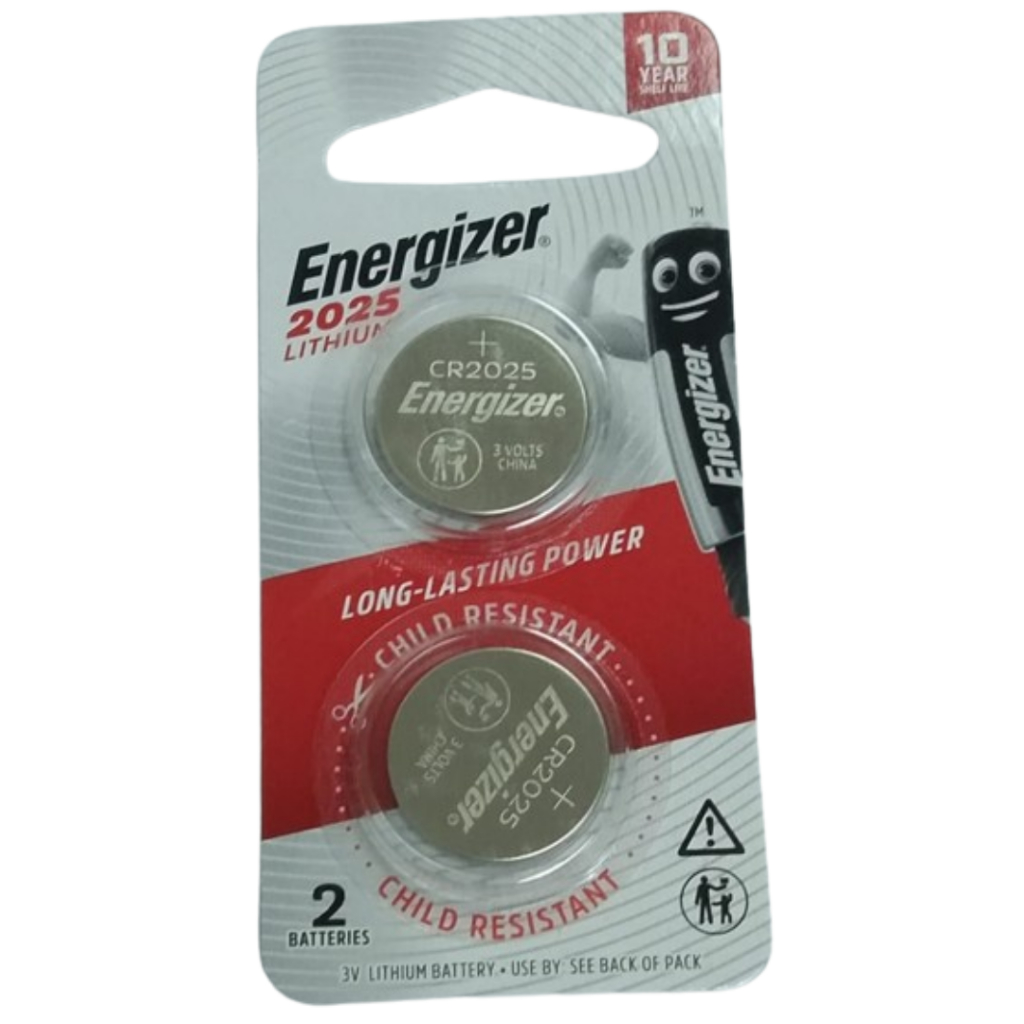 ️ Energizer 2025 Battery 3V CR2025 Lithium Coin Battery (2 pcs / pack ...