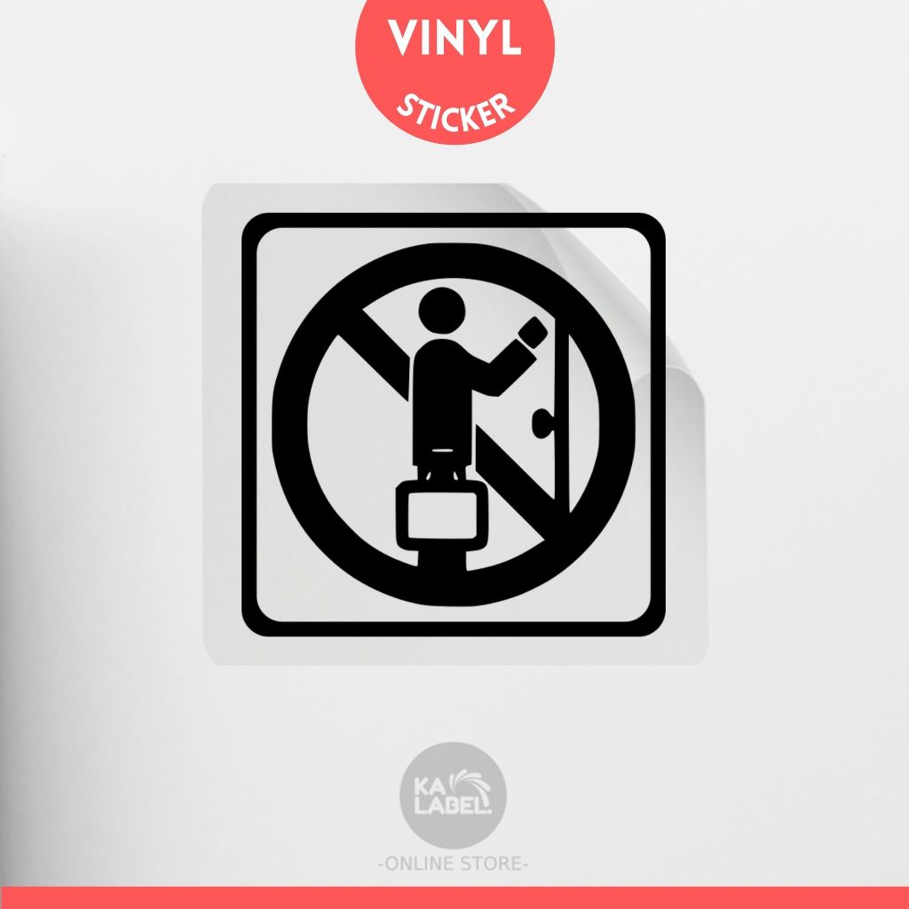 Ready Made 】No Salesman Allowed Door Window Glass Sign Sticker - Home ...