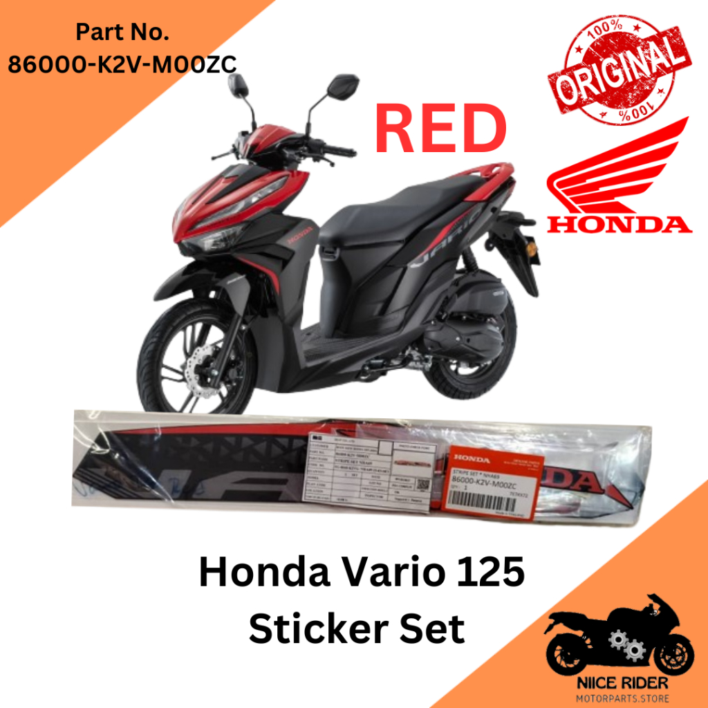 Honda Vario 125 Stripe set complete sticker original 100% 86000-K2V ...