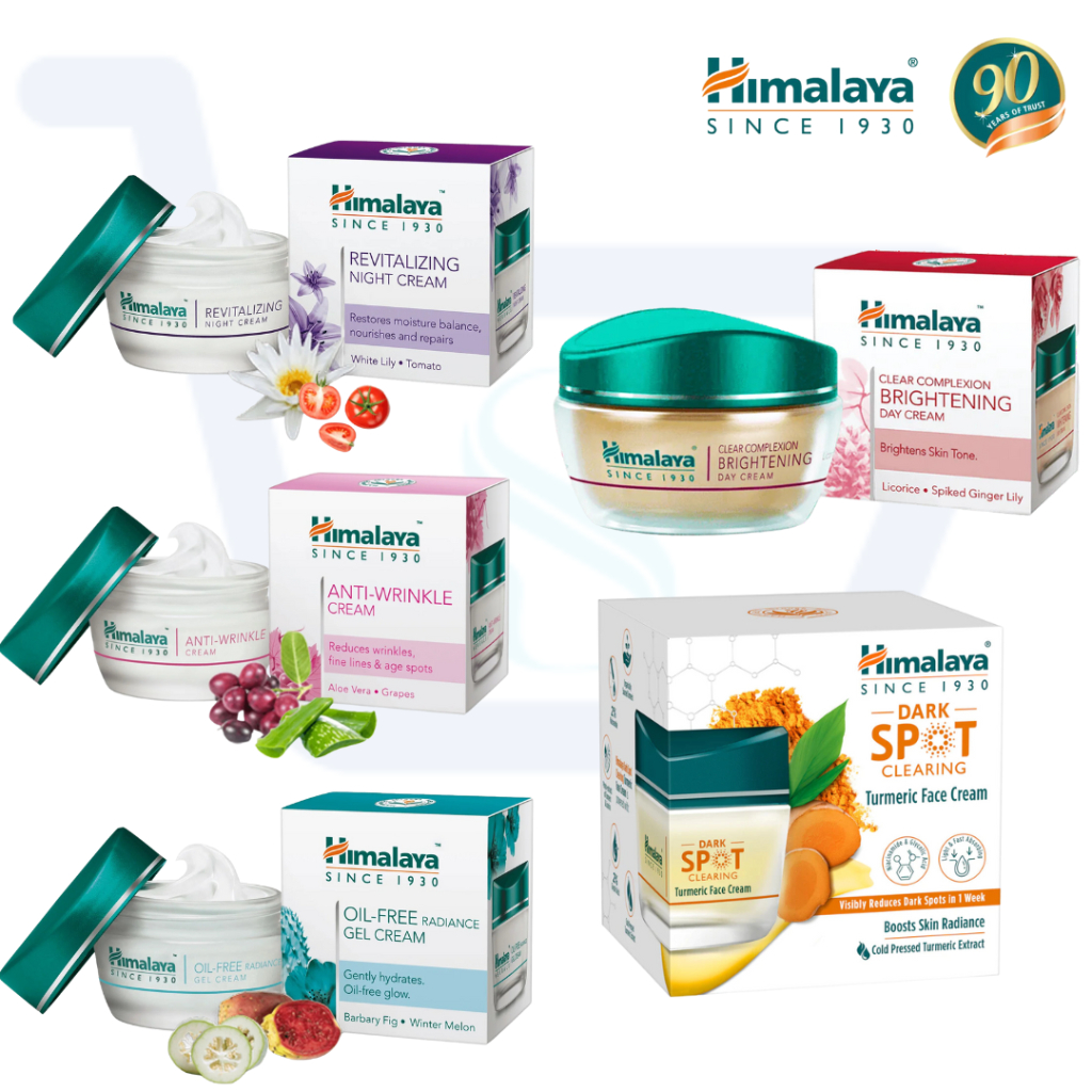 Himalaya Whitening Day/Night/Turmeric/Anti Wrinkle/Oil Free/Orange ...