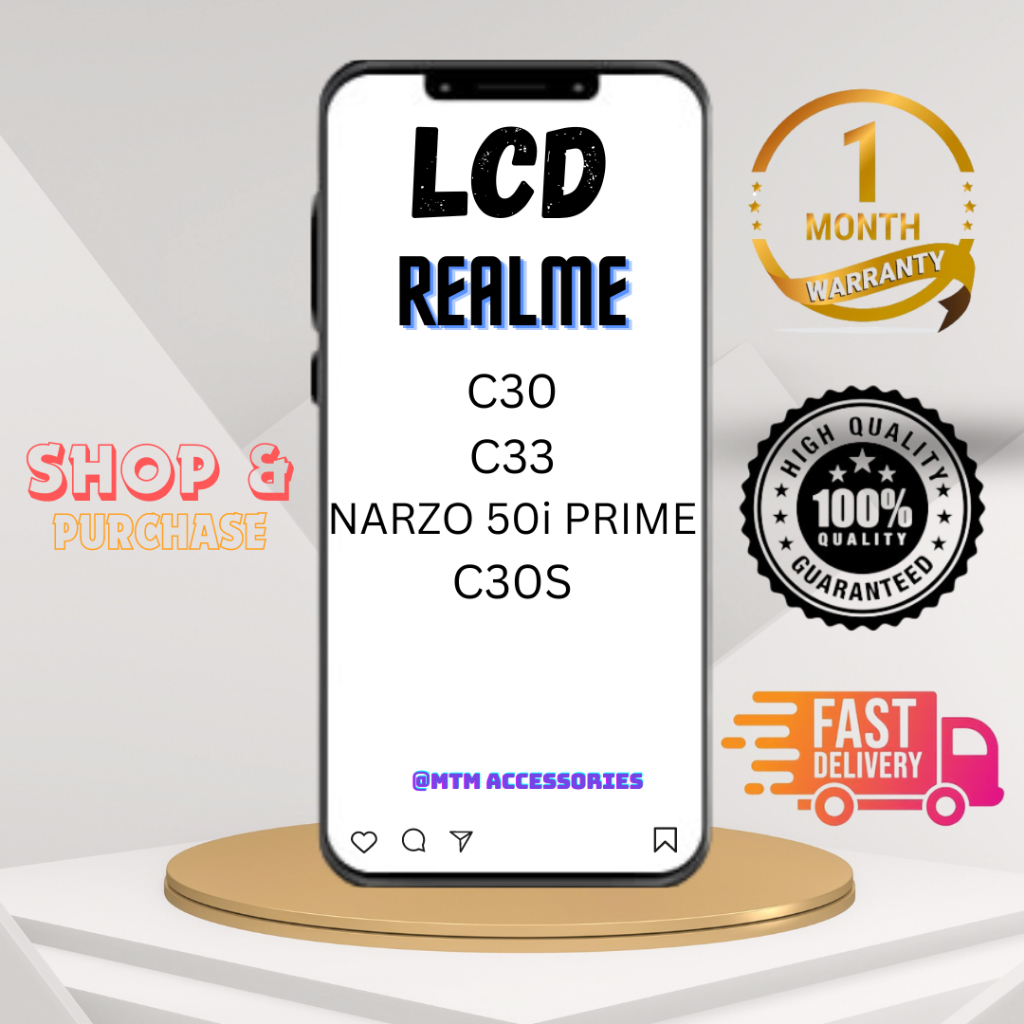 【ORIGINAL】LCD for REALME C30 / C33 / NARZO 50i PRIME / C30S ORI LCD ...