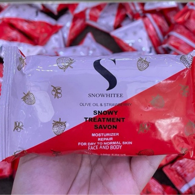 SNOWHITEE SNOWY TREATMENT SAVON FACE & BODY SOAP | Shopee Malaysia