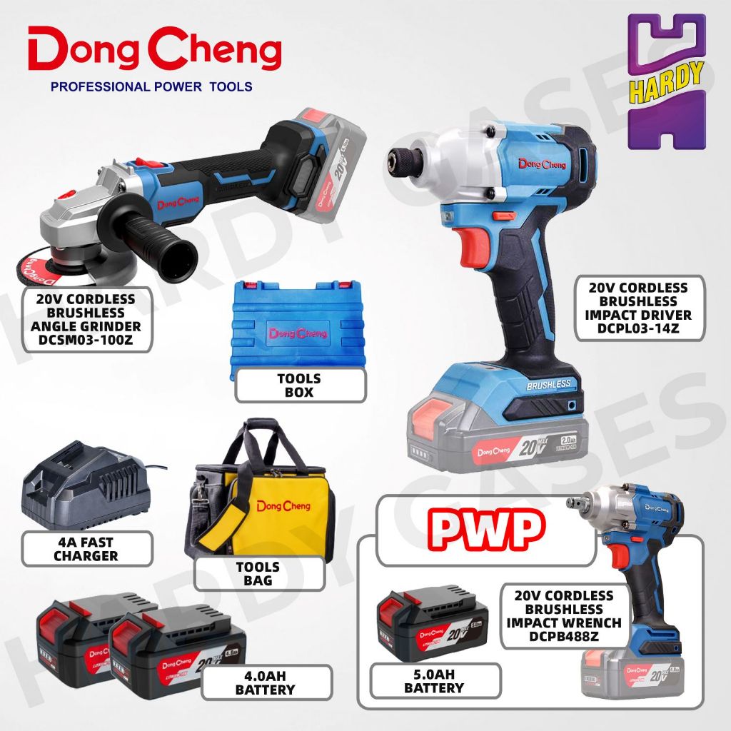 DONG CHENG COMBO E (IMPACT DRIVER/ PEMANDU IMPAK DCPL03-14Z + ANGLE ...