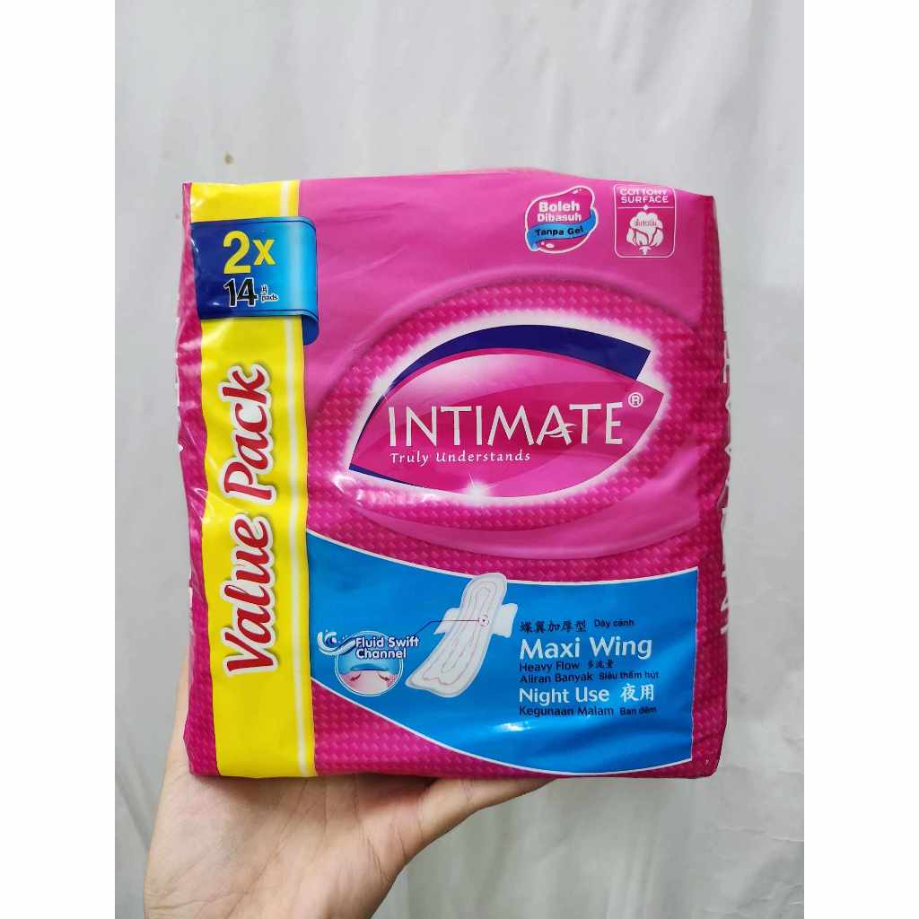Intimate Nitelong / Night Maxi Wing SF 14's x 2packs (WINGS) | Shopee ...