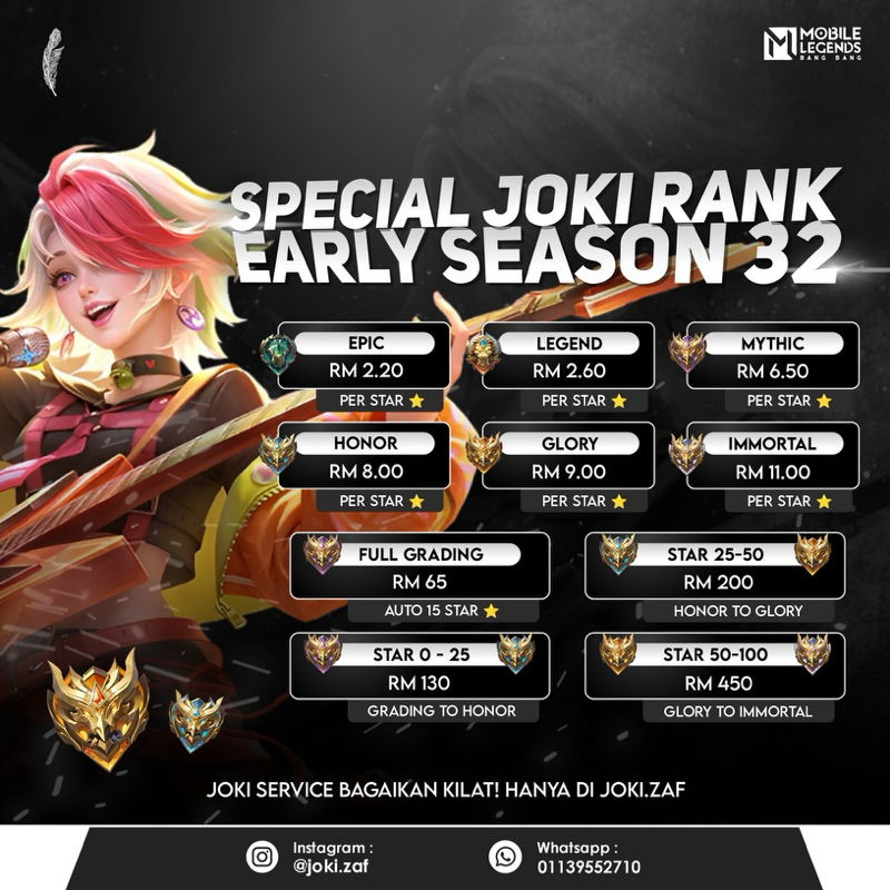 JOKI & BOOSTING MLBB CHEAP / RANK / CLASSIC / UP WINRATE CLASSIC & RANK ...