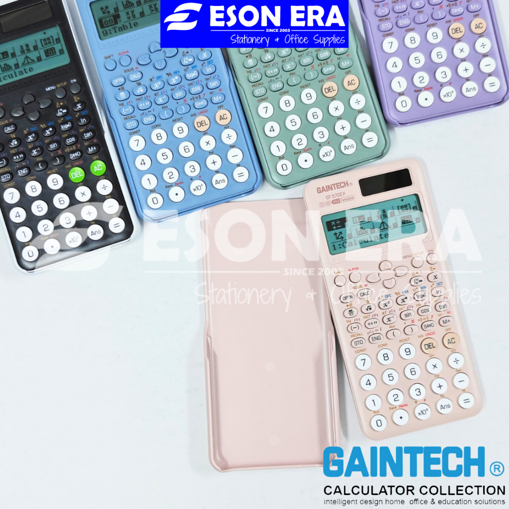 Gaintech Scientific Calculator GT-570EX Battery & Solar 552 Functions ...