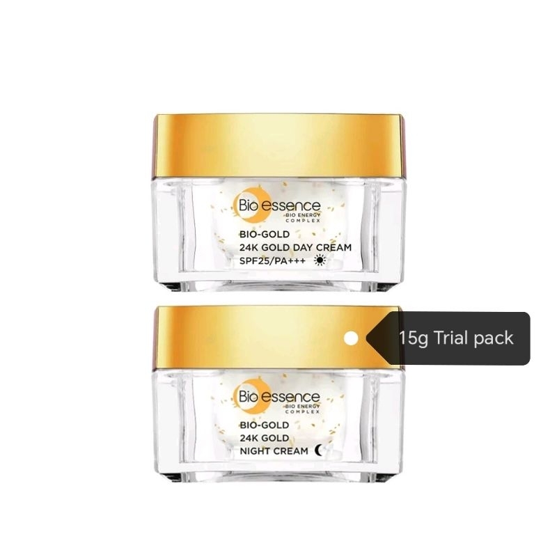 Bio Essence Bio-Gold 24K Gold Day Cream / Night Cream (15g) | Shopee ...