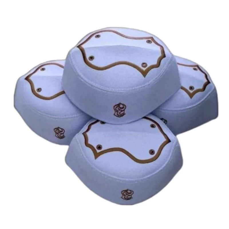 KOPIAH CAPAL TEBAL 4-LUBANG WHITE & BLACK HIGH QUALITY | Shopee Malaysia