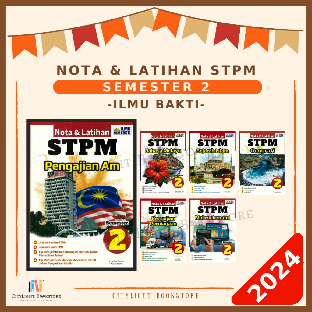 [CITYLIGHT] Buku Latihan 2024: Nota & Latihan STPM Semester 2 - Ilmu Bakti | Shopee Malaysia