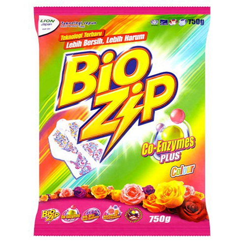 BIO ZIP DETERGENT POWDER COLOUR 750G | Shopee Malaysia