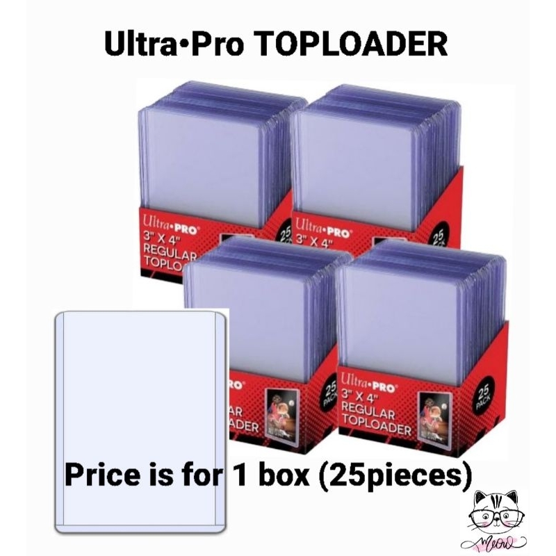 Pokemon Card TCG: Ultra Pro Toploader 1box (25pieces) 3X4 Regular Toploader 35PT Card Holder ...