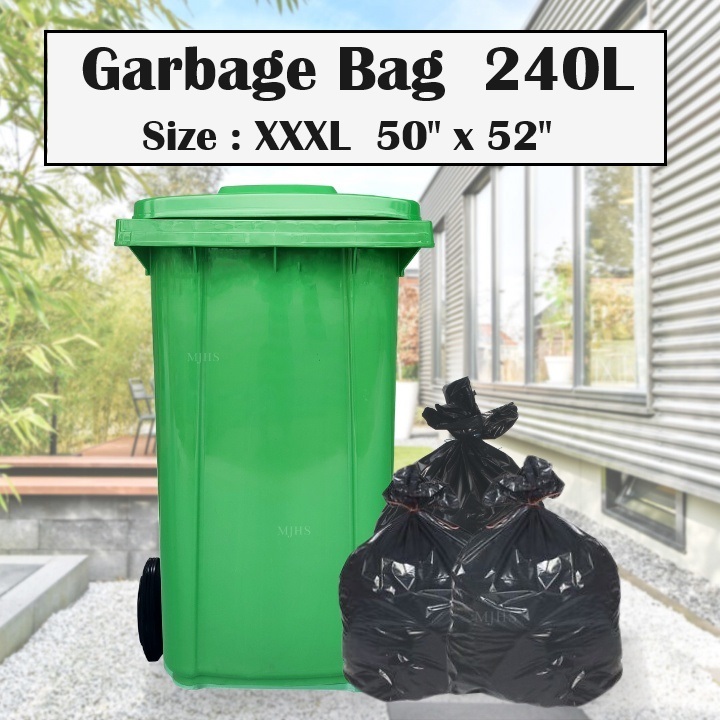 JUMBO GARBAGE BAG PLASTIC 50"X52" # 240L Garbage Bin Plastic | Shopee ...