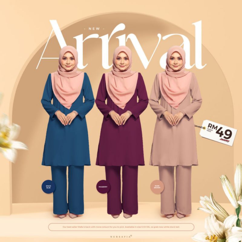 SUIT WAFA NURSAFIA Vol. 2 (S-6XL), Suit Haji Umrah, Suit Labuh, Suit ...