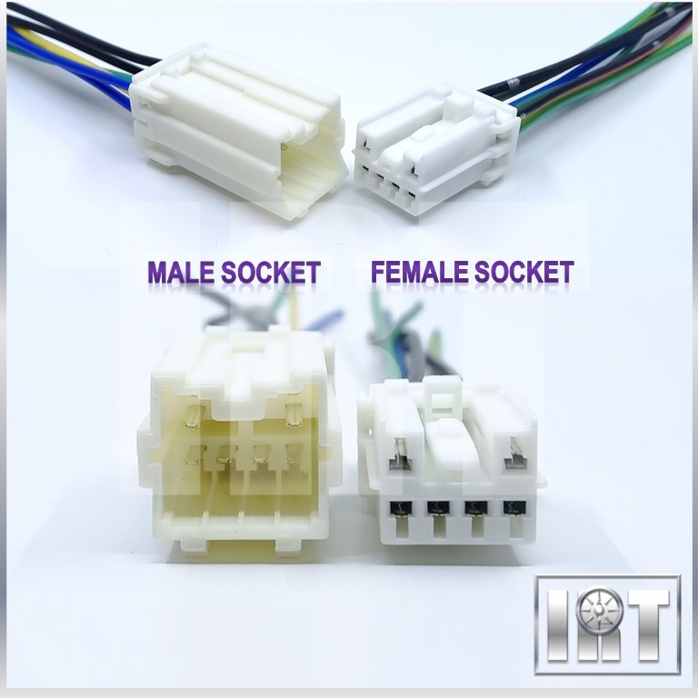 6 Pin Power Window Socket Wira Proton Saga BLM Perdana Engine Connector ...