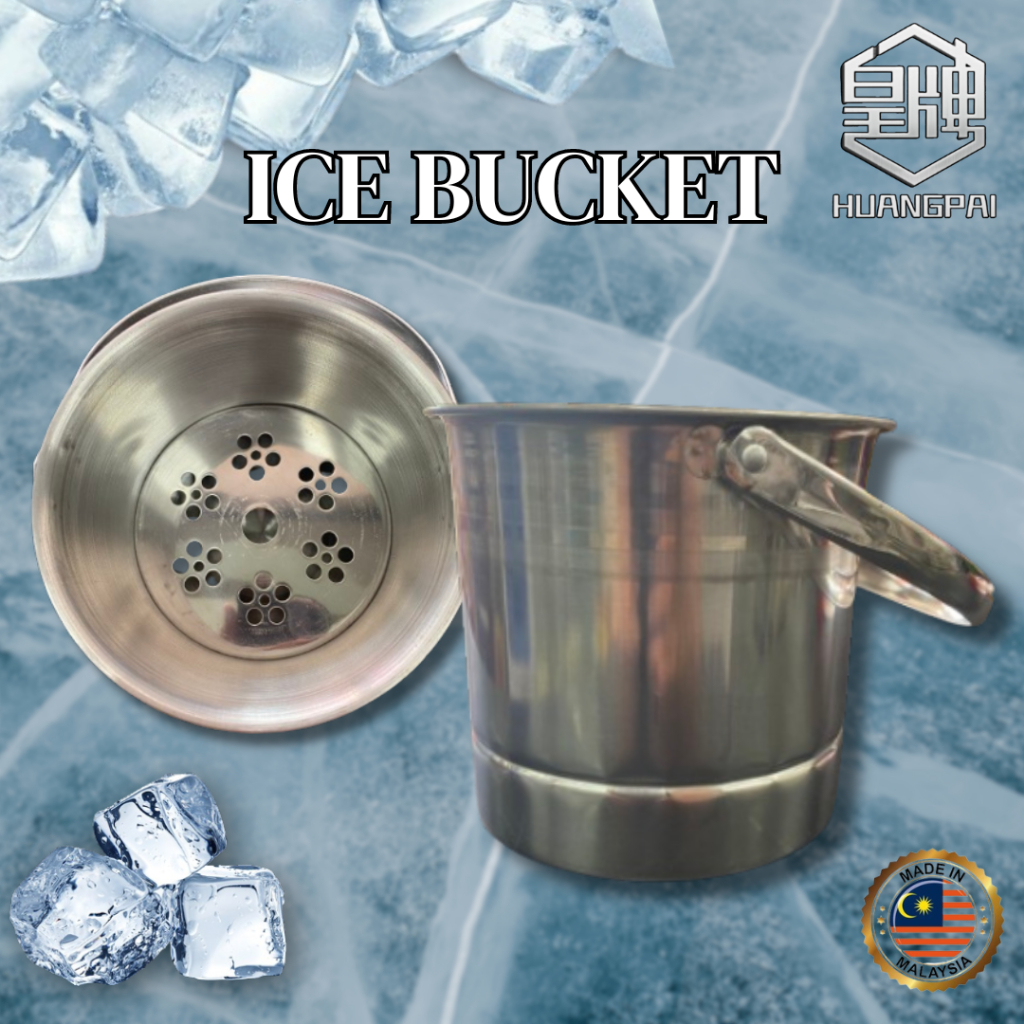 Stainless Steel Ice Bucket With Handle/ 14cm / Baldi Ais Mini/ Buatan ...