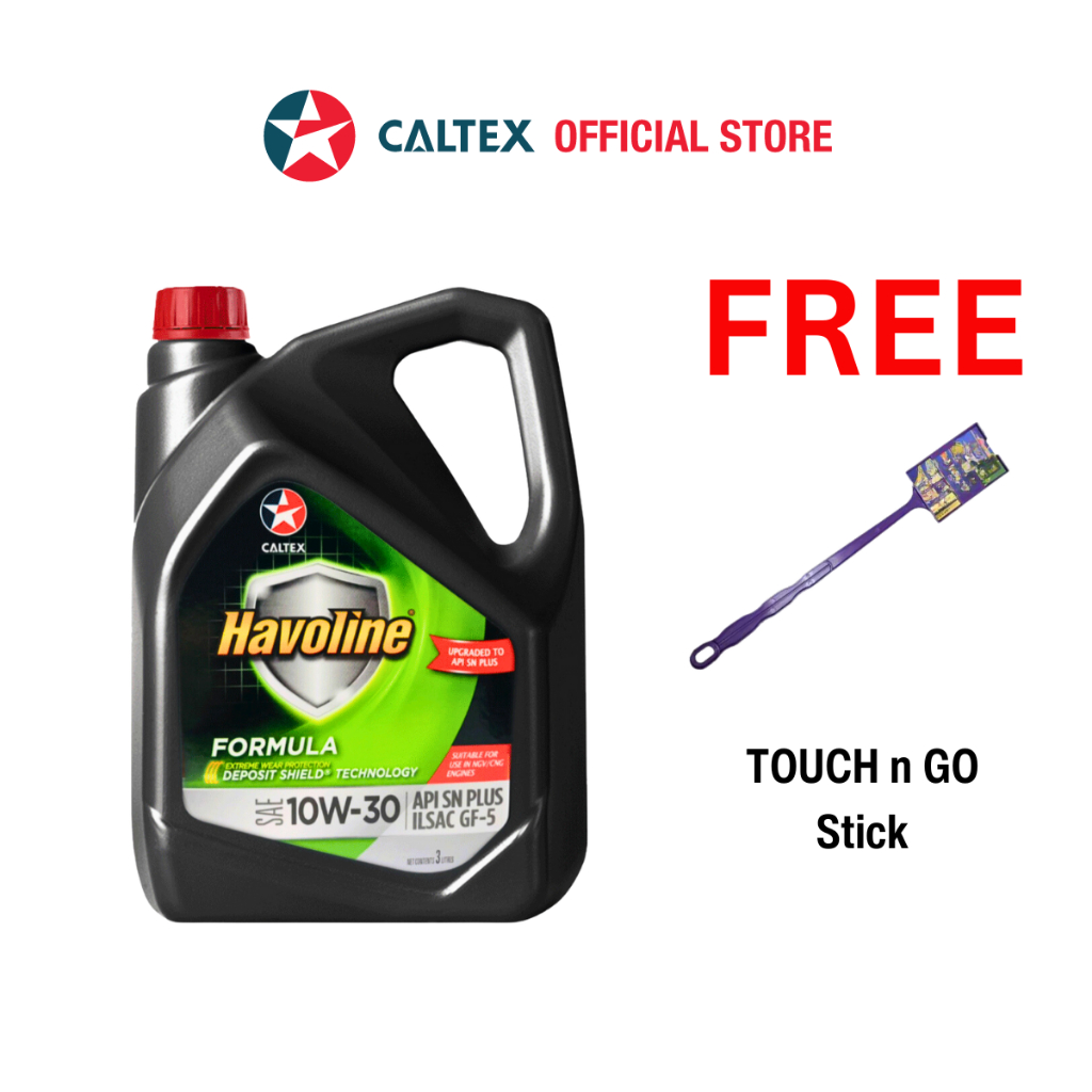 CALTEX Havoline Formula SAE 10W-30 API SN Premium Mineral Engine Oil ...