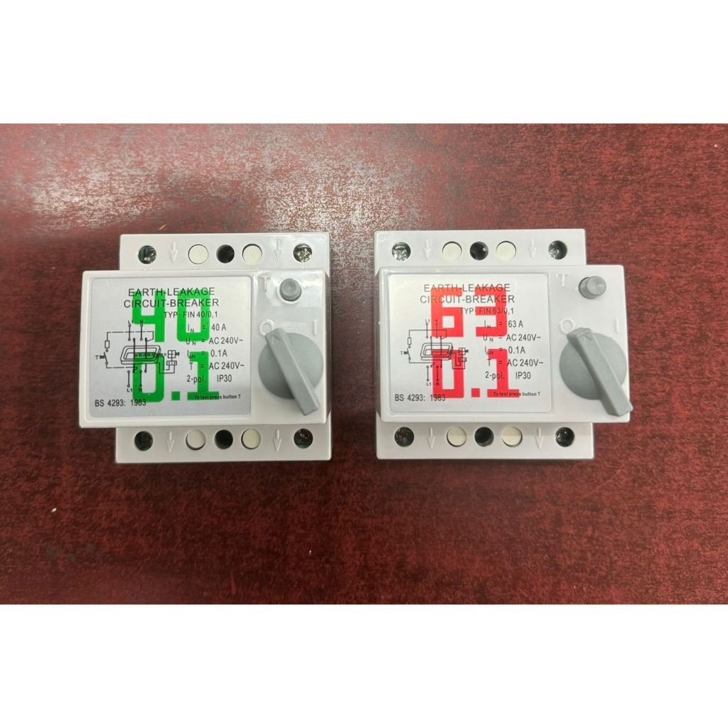 PERMAT ELCB 40A / 63A 2 POLE FUSE SWITCH BIG | Shopee Malaysia