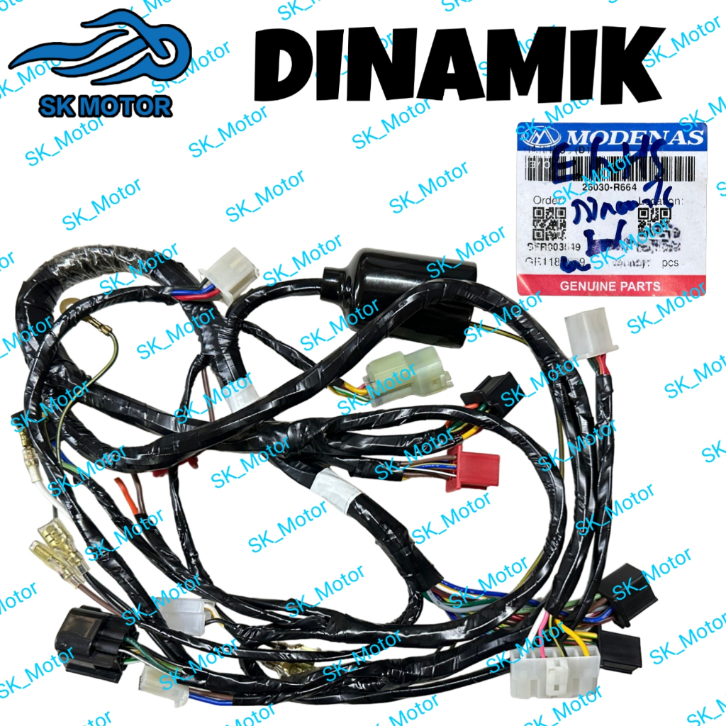 Modenas DINAMIK 120 Original Wire Harness Assy Wiring Wayaring Wayering ...