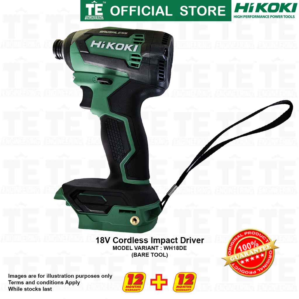 HIKOKI 18V CORDLESS IMPACT DRIVER (WH18DE) (Bare Tool Only) | Shopee Malaysia