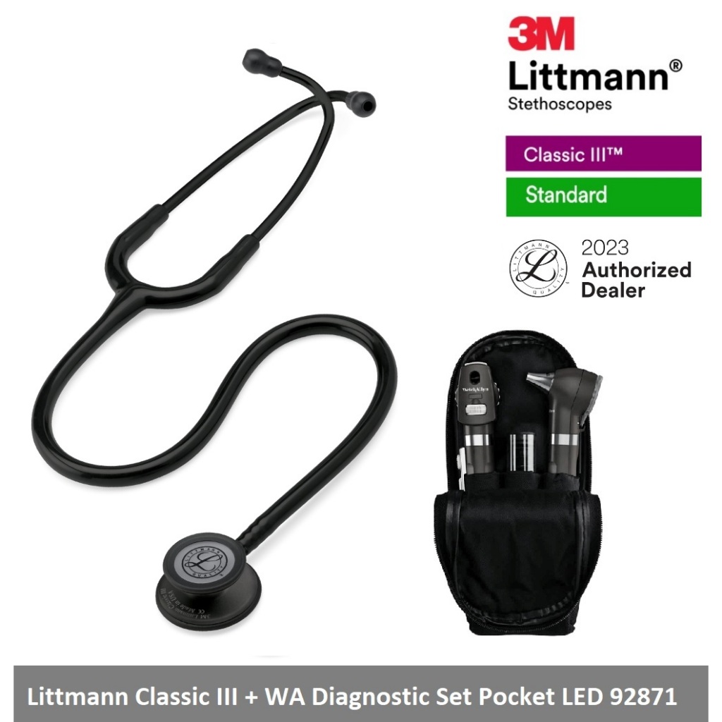 Littmann Classic III Stethoscope (5803) with Welch Allyn Diagnostic Set ...