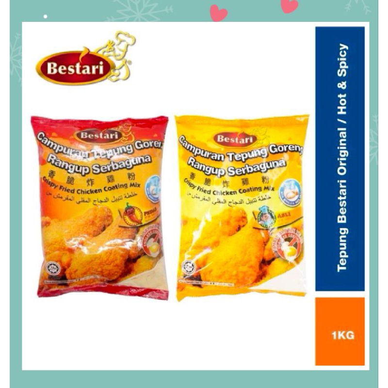 {Sales} Bestari Tepung Goreng Original/Spicy 1KG | Shopee Malaysia