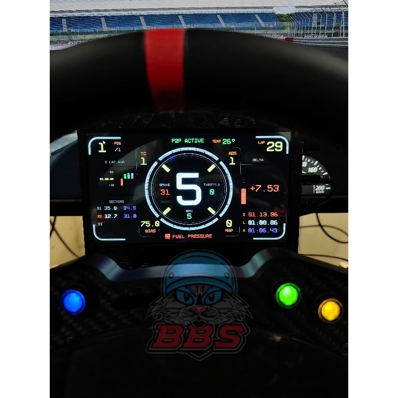 Quick-Release Adjustable Simhub Dash 7" Touchscreen LCD for T300RS GT ...