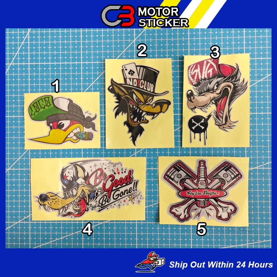 Troy Lee Design Stiker Motor Stiker Pantul Cahaya / R560 | Shopee Malaysia