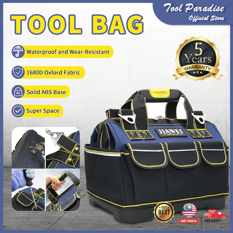 Heavy duty Electrician Tool Bag workpro multi pocket canvas waterproof ...
