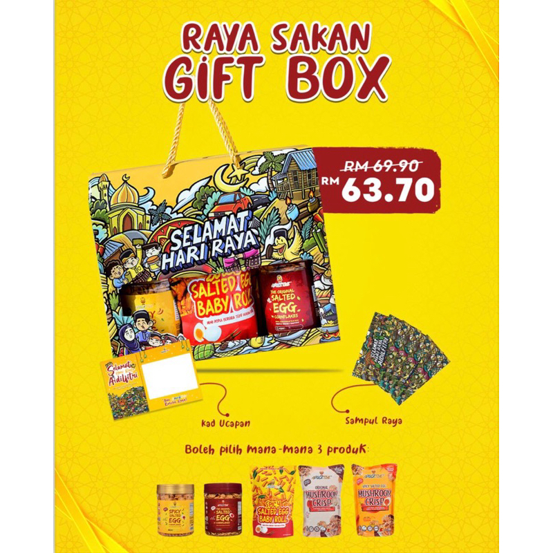 Aducktive Raya Sakan Gift Box [FREE 5 sampul raya & kad ucapan ...