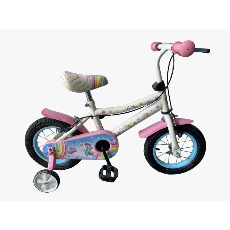 12 inch Basikal Unicorn Rainbow colour dengan tyre berisi angin sesuai ...