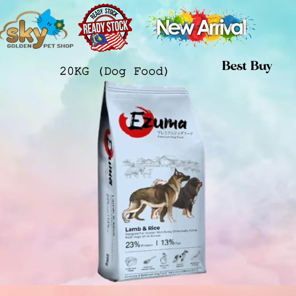 Ezuma Adult Lamb & Rice Premium Dog Food 20KG | Shopee Malaysia