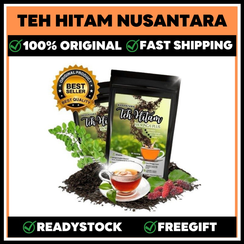 [ORIGINAL HQ] TEH HITAM NUSANTARA MORINGA | Shopee Malaysia