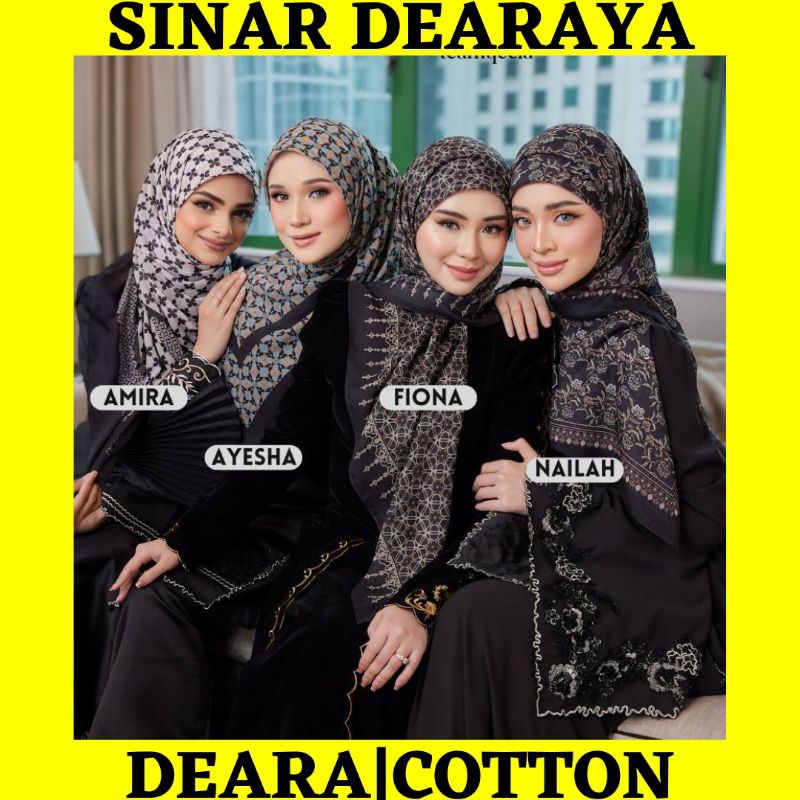 🔥NEW RELEASE🔥TUDUNG BAWAL COTTON PRINTED BIDANG 45 BY DEARA (SINAR DEARAYA) | Shopee Malaysia